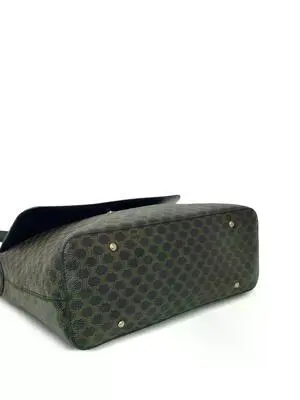 Celine 1998 Macadam Coated Canvas Shoulder Bag