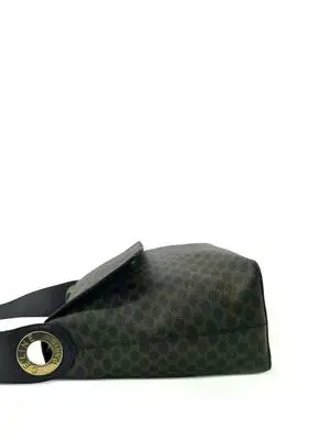Celine 1998 Macadam Coated Canvas Shoulder Bag