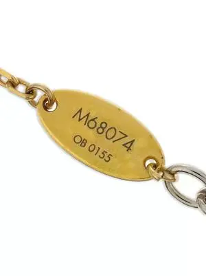 LOUIS VUITTON Tone And Silver-tone Bicolour Circle Pendant Necklace