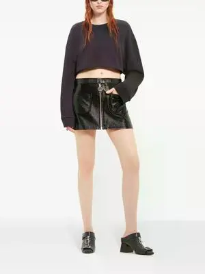 COURREGES Cocoon Fleece Cropped Sweatshirt