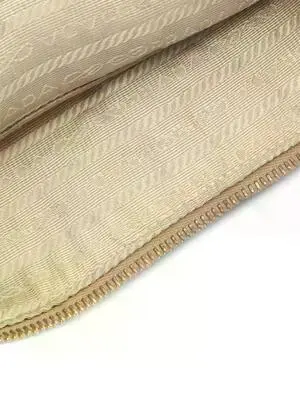 Prada Grained Leather Shoulder Bag - Gold
