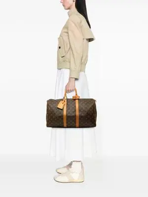 LOUIS VUITTON 1992 Monogram Keepall 45 Travel Bag - Brown