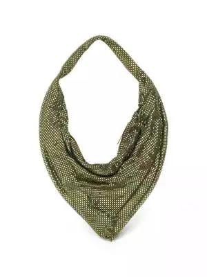 Benedetta Bruzziches Ursula Rhinestone-mesh Shoulder Bag - Green