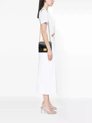 Fendi 2012-2026 Small Leather Kan U Crossbody Bag - Black
