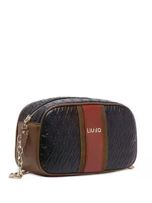 Liu Jo Medium Monogram-embossed Cross Body Bag - Black