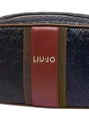 Liu Jo Medium Monogram-embossed Cross Body Bag - Black