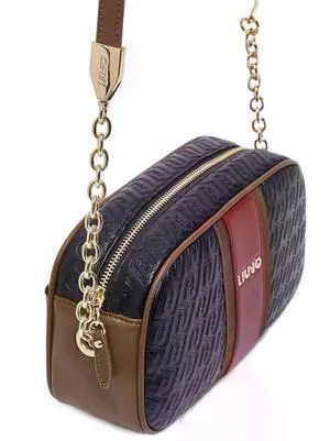 Liu Jo Medium Monogram-embossed Cross Body Bag - Black