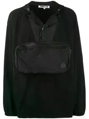 Alexander McQueen Offspring Pouch Pocket Hoodie - Black