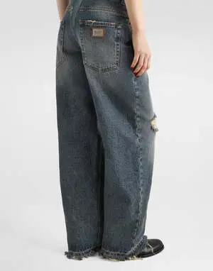 Dolce & Gabbana 5-pocket Denim Trousers Collection Multi-colored