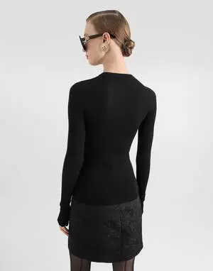Dolce & Gabbana Ribbed Cashmere Cardigan Collection
