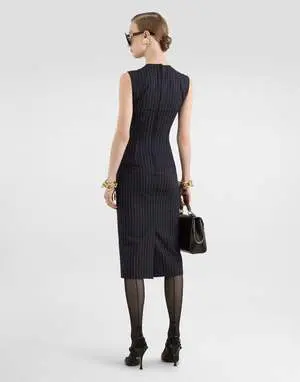 Dolce & Gabbana Pinstripe Wool Sheath Dress Collection