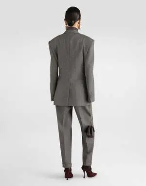 Dolce & Gabbana Pinstripe Wool Trousers Collection