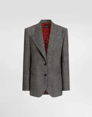 Dolce & Gabbana Single-breasted Wool Jacket Collection - Multicolor