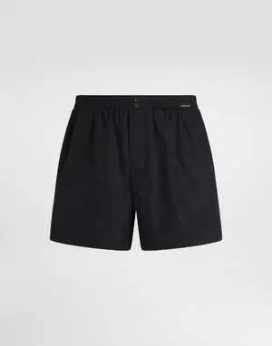 Dolce & Gabbana Logo-print Poplin Boxer Shorts Underwear And Loungewear - Multicolor