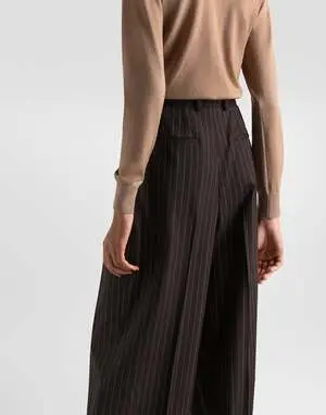 Dolce & Gabbana Pinstripe Wool Trousers Collection Multi-colored Wool
