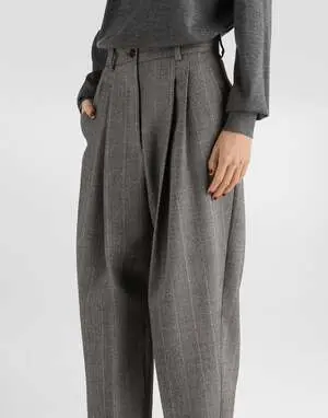 Dolce & Gabbana Pinstripe Wool Trousers Collection
