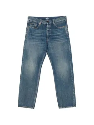 Saint Laurent Straight Denim Jeans - Blue