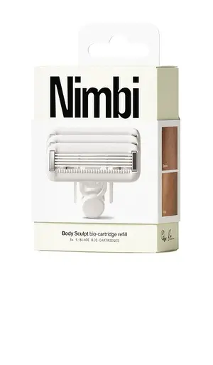 NIMBI Body Sculpt System Razor Bio-cartridge 3 Pack Refills - Cream