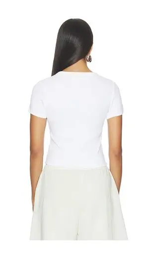 Beyond Yoga Rib Baby Tee In . Also