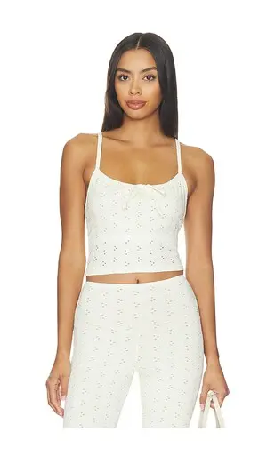 Strut This The Eyelet Tank Top In . Also - Yellow