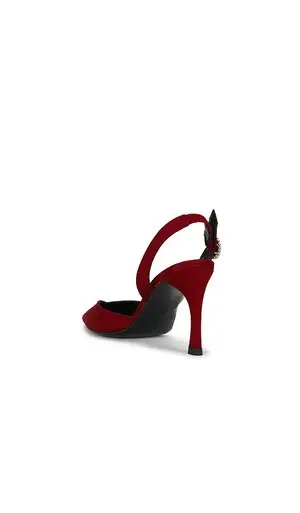 ROTATE BY BIRGER CHRISTENSEN Slingback High Heel Satin Pump In . Also