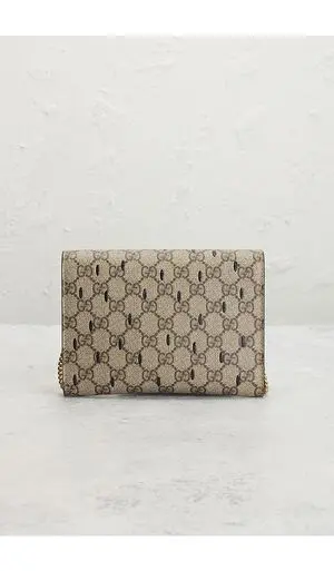 FWRD RENEW Gucci Mini Strawberry Wallet On Chain