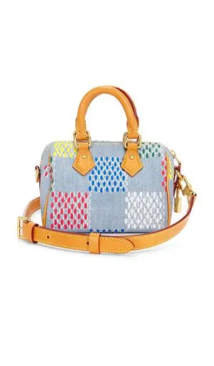 FWRD RENEW Louis Vuitton Speedy Bandouliere 18 Handbag - Blue