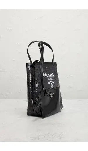 FWRD RENEW Prada Rete Paillettes Tote Bag