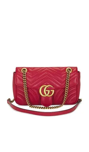FWRD RENEW Gucci Gg Marmont Shoulder Bag - Red