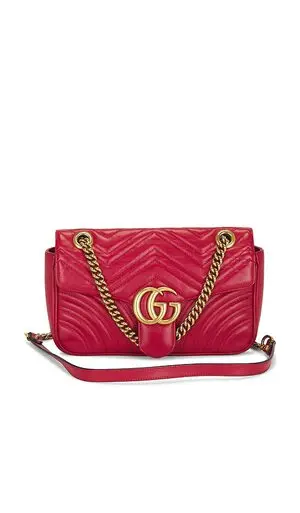 FWRD RENEW Gucci Gg Marmont Shoulder Bag - Red