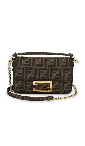 FWRD RENEW Fendi Mini Ff 1974 Baguette Shoulder Bag - Brown