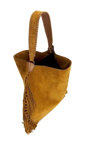 Isabel Marant Étoile Oskan Hobo Soft Zip With Fringe