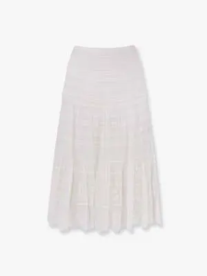 MARANT ETOILE Paoline Organic Cotton Midi Skirt