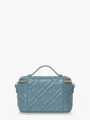 Fendi Vanity Leather Crossbody Bag With Ff Motif