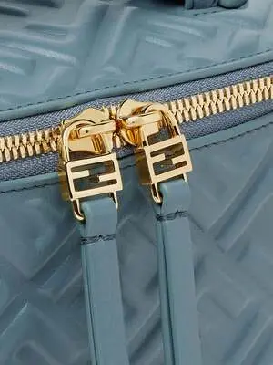 Fendi Vanity Leather Crossbody Bag With Ff Motif