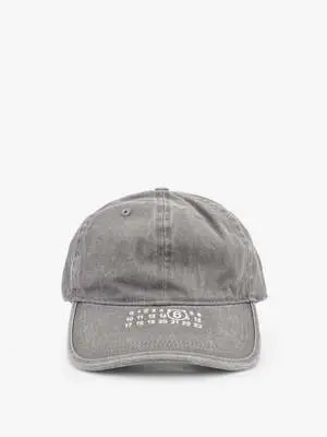 MAISON MARGIELA Cotton Hat With Embroidered Numeric Logo