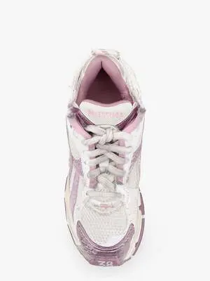 Balenciaga Runner Mesh Sneakers With Glitter Inserts