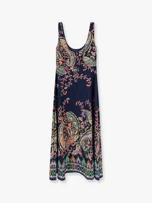Etro Dress With Iconic Multicolor Print