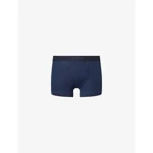 TOM FORD Tonal Logo-waistband Cotton-jersey Boxer Briefs - Navy