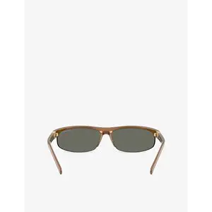 Miu Miu Mu A02sf Oval-frame Injected Sunglasses