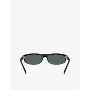 Miu Miu Mu A02sf Oval-frame Injected Sunglasses