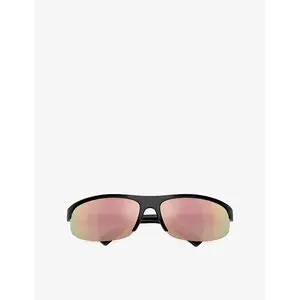 Miu Miu Mu A02sf Oval-frame Injected Sunglasses
