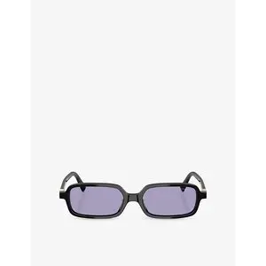 Miu Miu Mu 11zsf Rectangle-frame Acetate Sunglasses