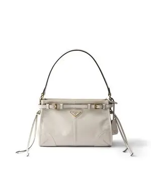 Prada Bonnie Small Leather Handbag - White
