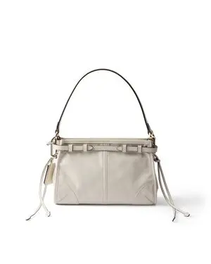 Prada Bonnie Small Leather Handbag - White