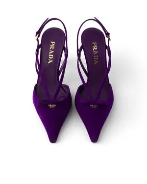 Prada Suede Slingback Pumps