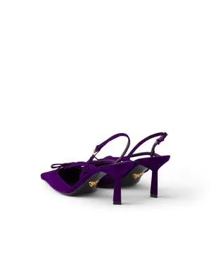 Prada Suede Slingback Pumps