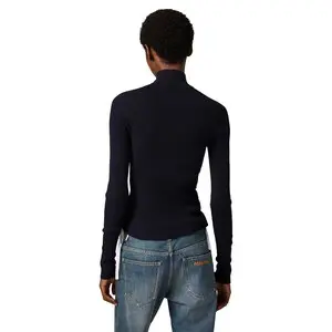 Miu Miu Cotton Zip-up Cardigan With Intarsia Logo