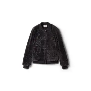Miu Miu Shearling And Knit Blouson Jacket