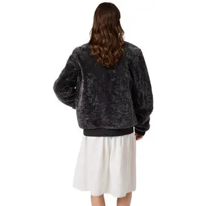 Miu Miu Shearling And Knit Blouson Jacket